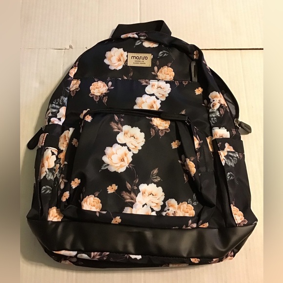 Mosiso | Bags | Mosiso Laptop Enabled Floral Backpack Never Used Large ...